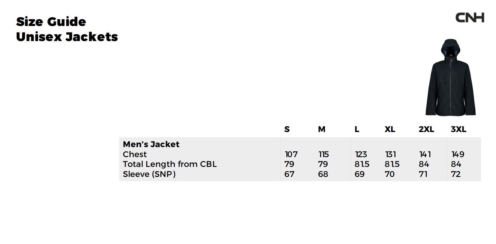CNH Industrial store. WATERPROOF SHELL JACKET UNISEX